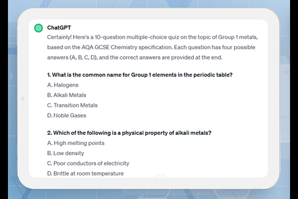 Reduce your workload with ChatGPT | Ideas | RSC Education
